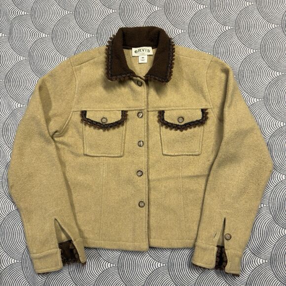 Orvis | Jackets & Coats | Orvis Trucker Jacket Fringe Trim Made In Usa ...